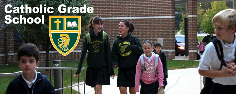 school banner – St. James the Apostle Parish