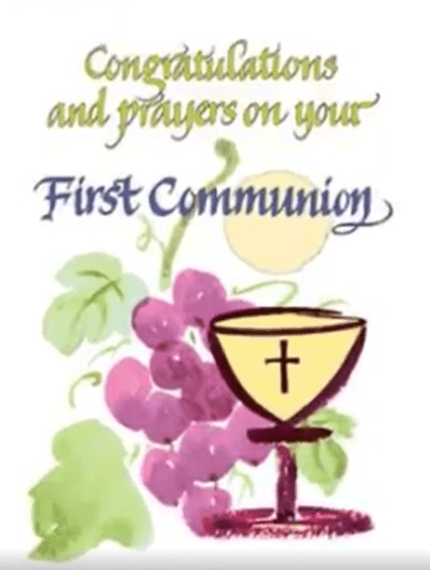 First Holy Communion to be Celebrated on April 14th and 28th at St ...